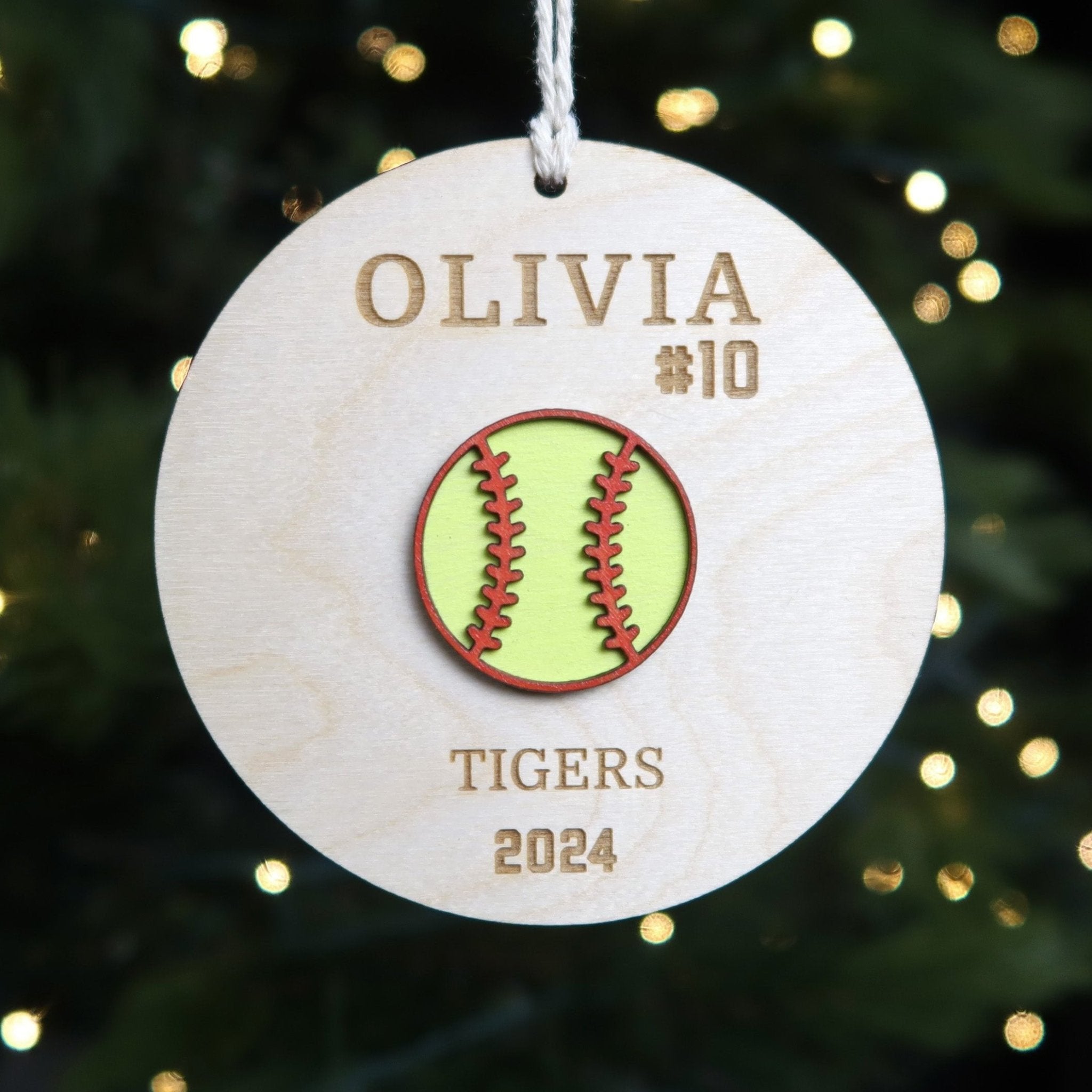 Softball Player PersonalizedOrnament 2025 Christmas Keepsake Gift for ...