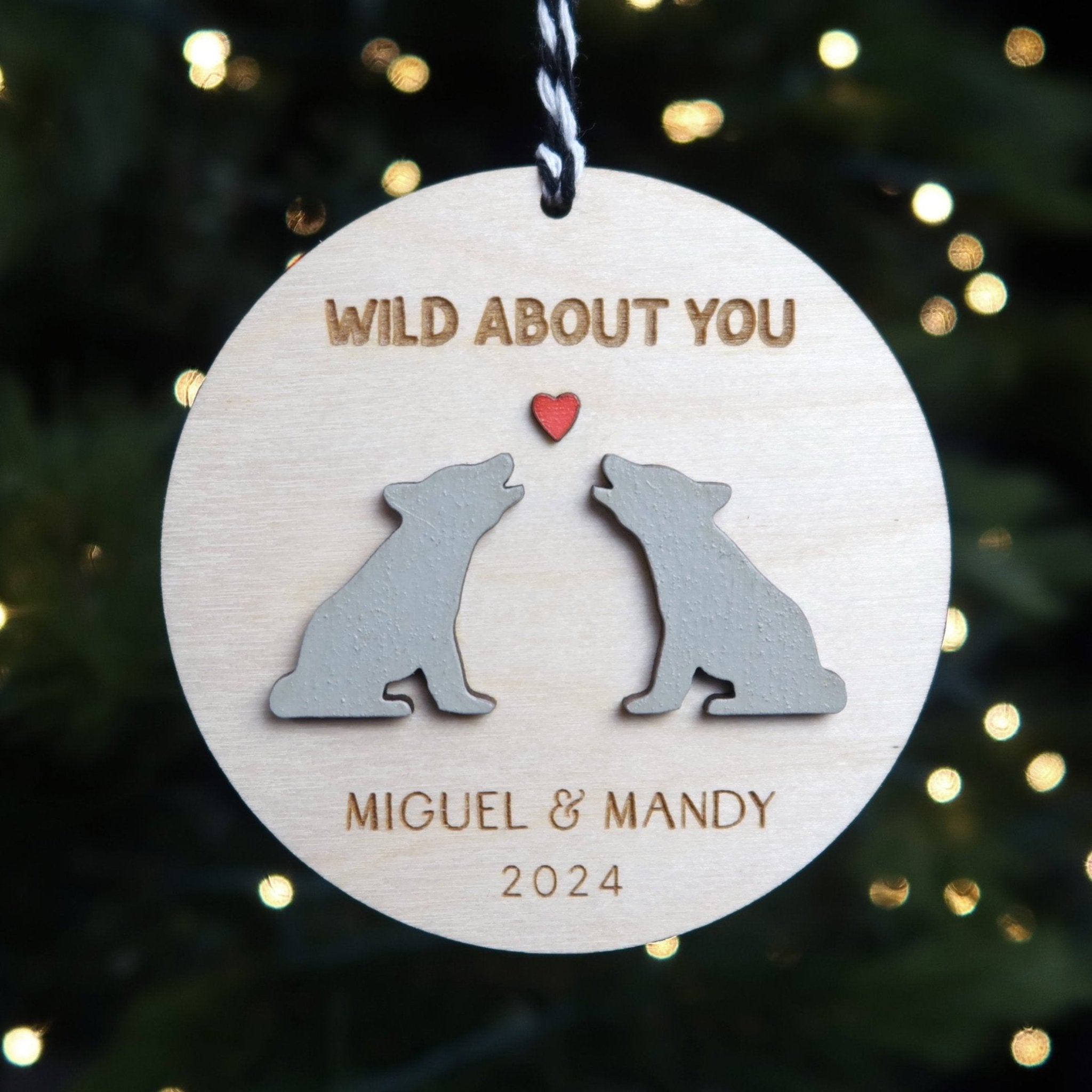 Personalized 2025 Christmas Ornament Gifts for Couples – Moon Rock Prints