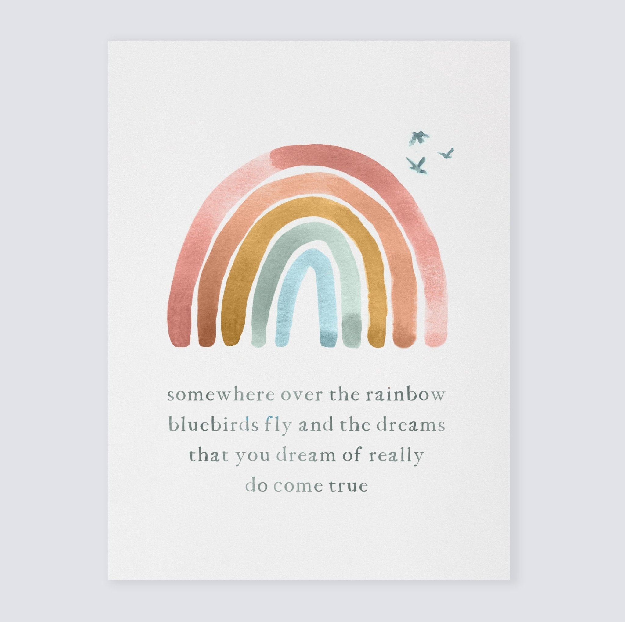 Somewhere Over the Rainbow Print - Moon Rock Prints